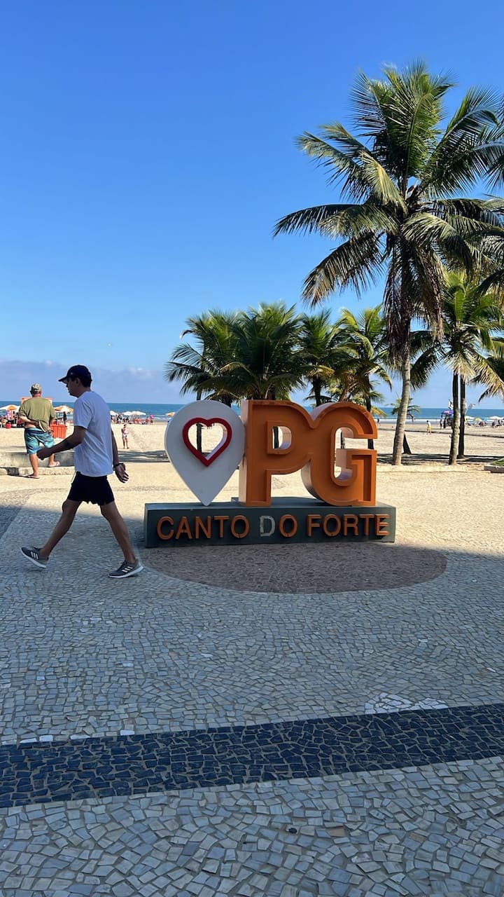 Studio Canto Do Forte C/ Garagem ,Ar Condicionado - Santos