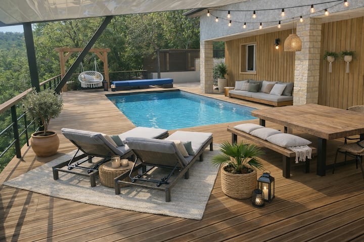 Maison De Charme Piscine Chauffée - Cajarc