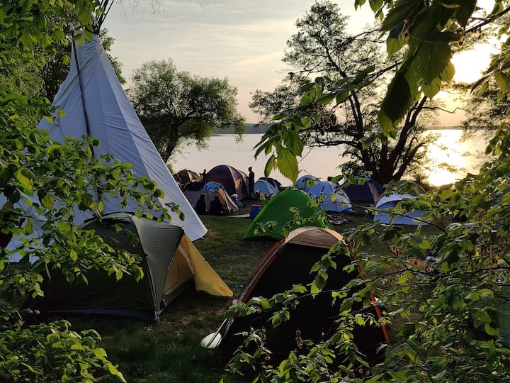 Tipi Camp Für Gruppen Direkt Am See, Seenplatte - Brandebourg