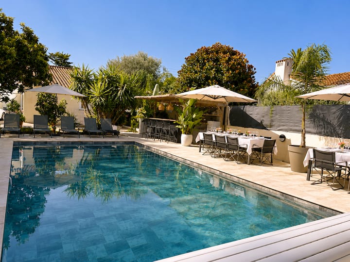 Villa Californienne Piscine Plages - アンティーブ