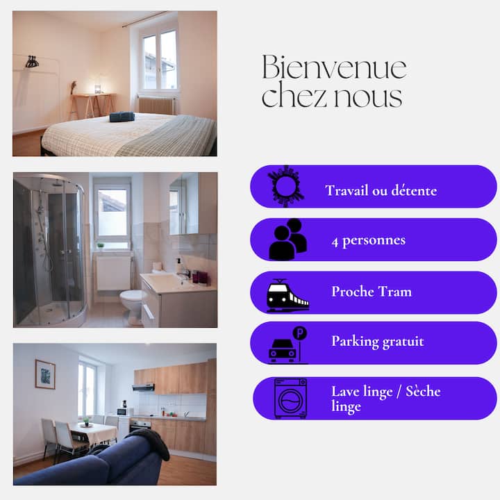 Séjour Pro Ou Détente- Court Ou Long - 2 Chambres - Ensisheim