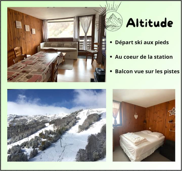 App 4/5 Pers Au Pied Des Pistes - Super-Besse