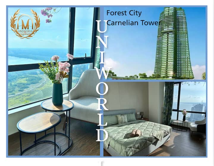 Brand New Lux Big Studio Unit Carnelian Forestcity - Kukup