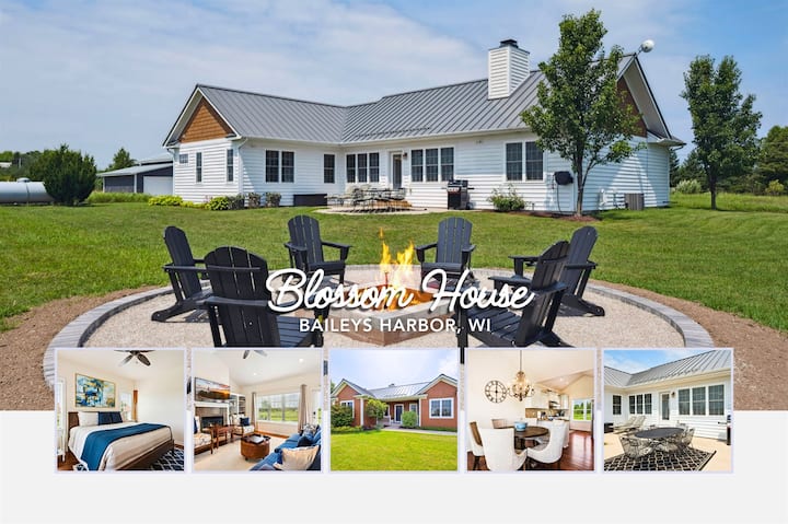 Blossom House | Private 5-acre Door County Retreat - Baileys Harbor, WI