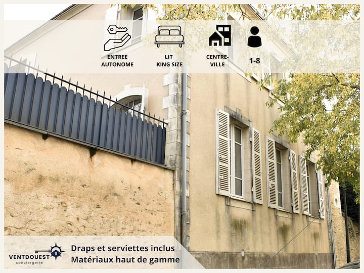 Maison De Charme – 8 Pers, Centre Château-gontier - Château-Gontier-sur-Mayenne