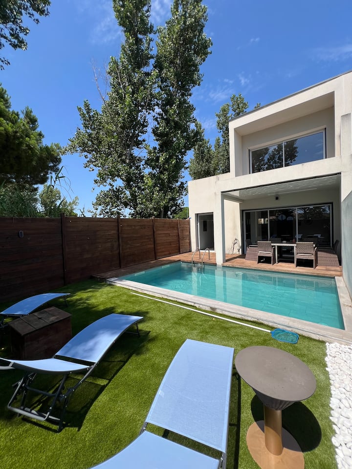 Villa Roma Design 3ch/2sdb Piscine Privée /Plage - Vias