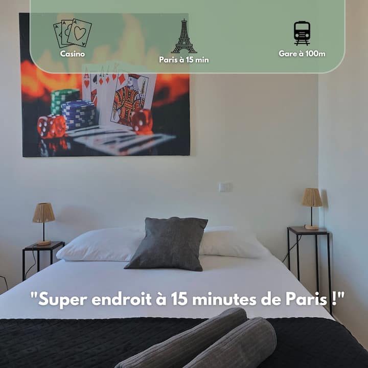 Studio Premium • Enghien • Lac & Casino à Pied - Enghien-les-Bains