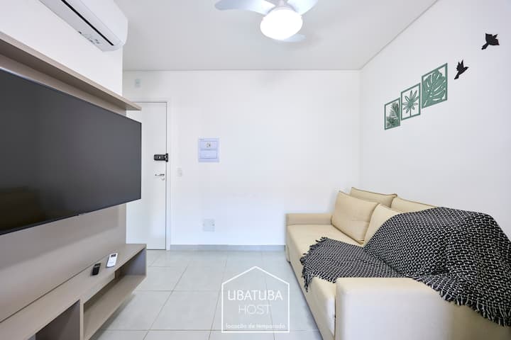 Novo 400m Tenório - 1suite - Ar - Piscina - Ubatuba