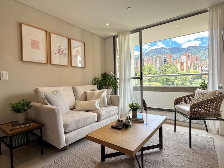Apartment Balcony & Scenic View/pool/gym & Green - Envigado