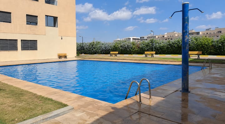 Grand Appartement Avec Piscine, Plage à 5 Min - Mohammédia