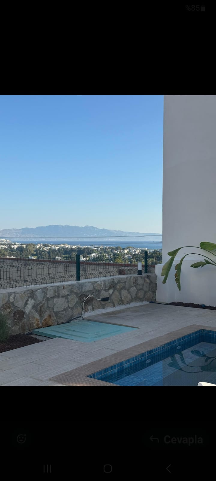Marina Ve Kos Manzaralı Bahçedaire ÖZeltuzluhavuz - Turgutreis
