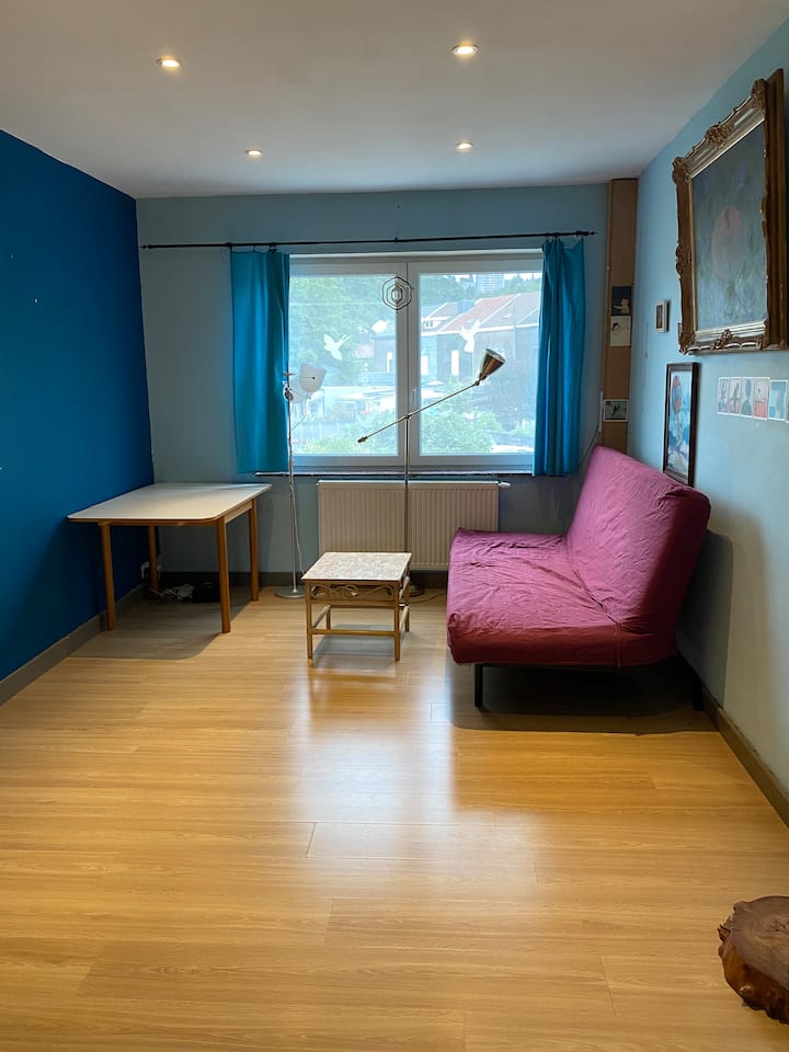 Chambre + Sdb Privée, Maison Partagée & Jardin - Liège