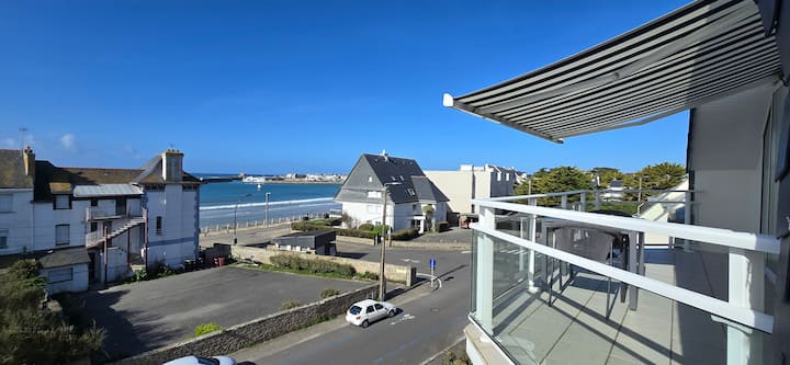 Superbe Appart Face Mer, 3 Chambres, Parkings - Sauzon
