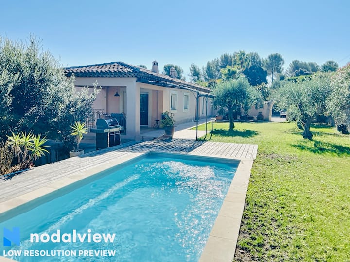 Villa  Provençale Piscine Privée Vue Dégagée - Grasse