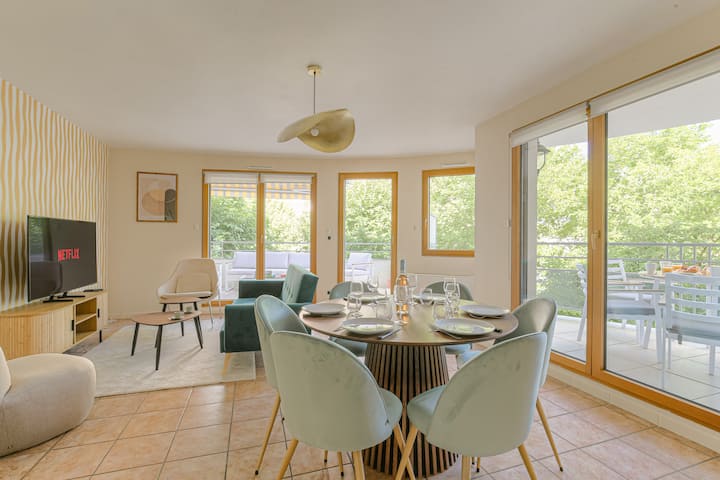 6 Pers Spacieux~terrasse~climatisé~parking - ibis budget Lyon Villeurbanne