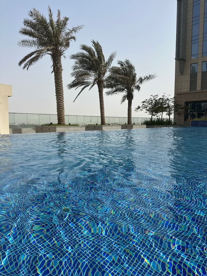 Appart Vue Piscine Et Mer - ドバイ