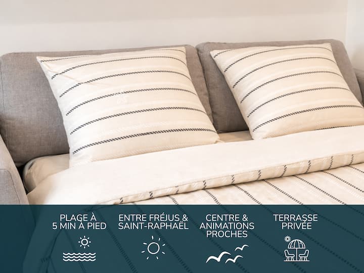 Carmen | Séjour Cosy – Plage à Pied | Fréjus - Fréjus