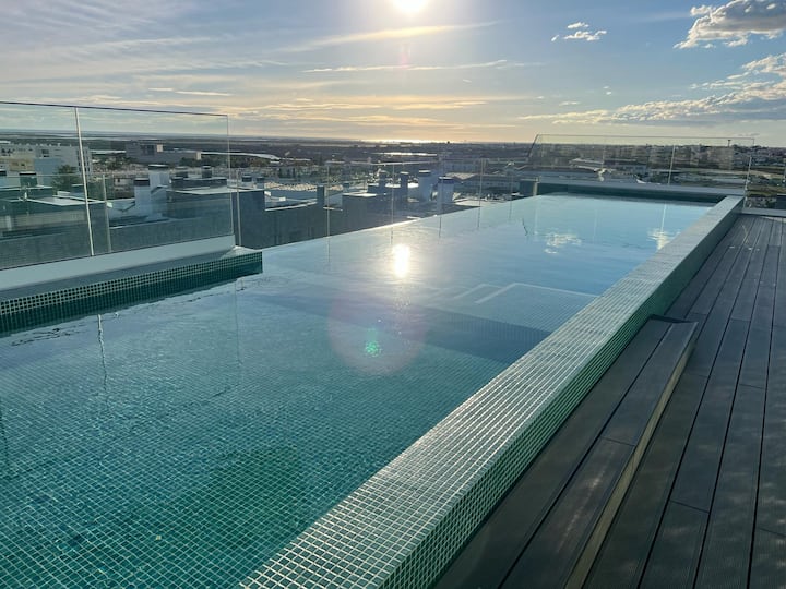 Faro T2 + Jacuzzi + Piscine - Faro