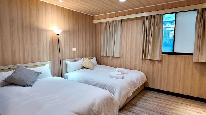 Ximending𓇬l35𓇬taipei 101𓇬住2-4人mrt 西門站𓇬五星飯店床墊 - 완화 구