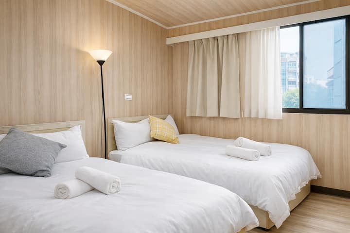 Ximending𓇬l35𓇬taipei 101𓇬住2-4人mrt 西門站𓇬五星飯店床墊 - 융허 구