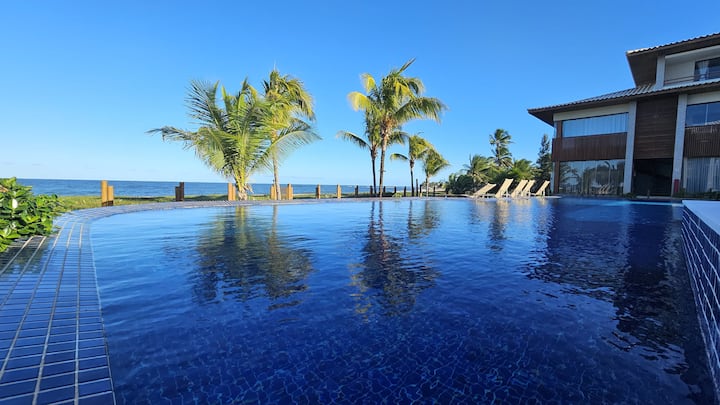 3 En-suites, Sea View, Beach Front, Itacimirim-ba - Brasil