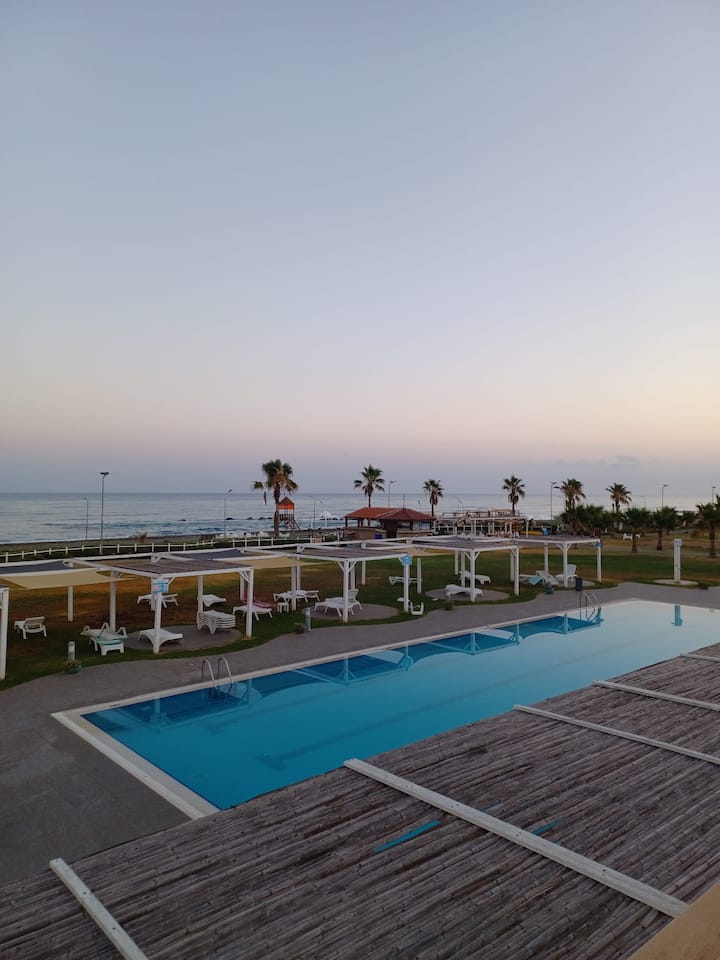 Modern Flat 2 Min From The Beach With Sea View - Газиверан