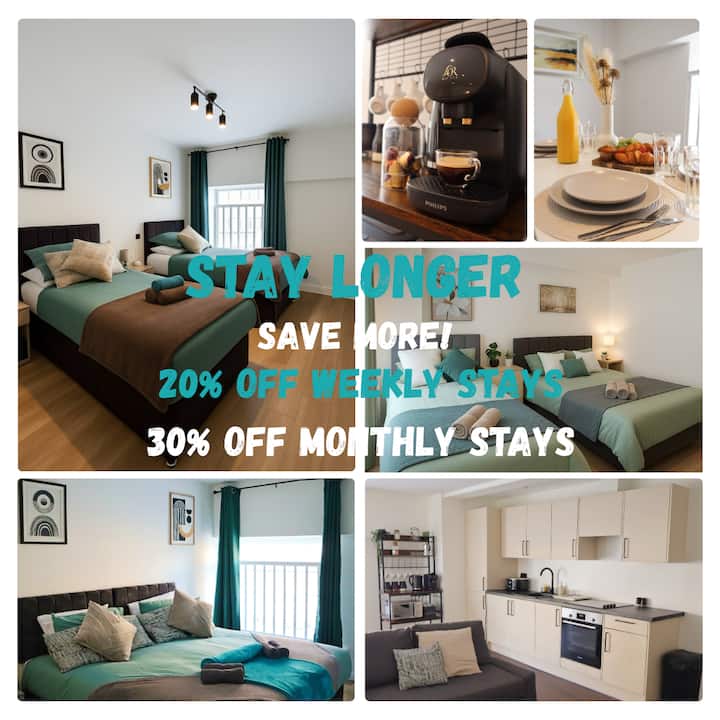 Luxury 2-bedroom Apt Old Town — Long Stay Discount - Swindon