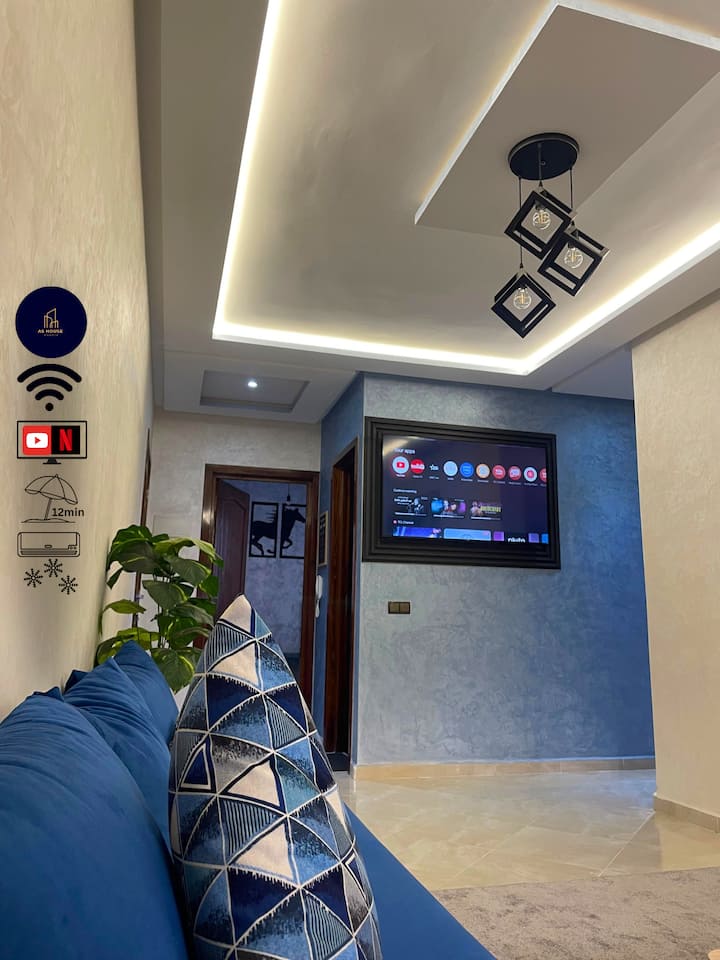 Modern Comfort | Ac, Wifi, Netflix, 12min Beach - Agadir