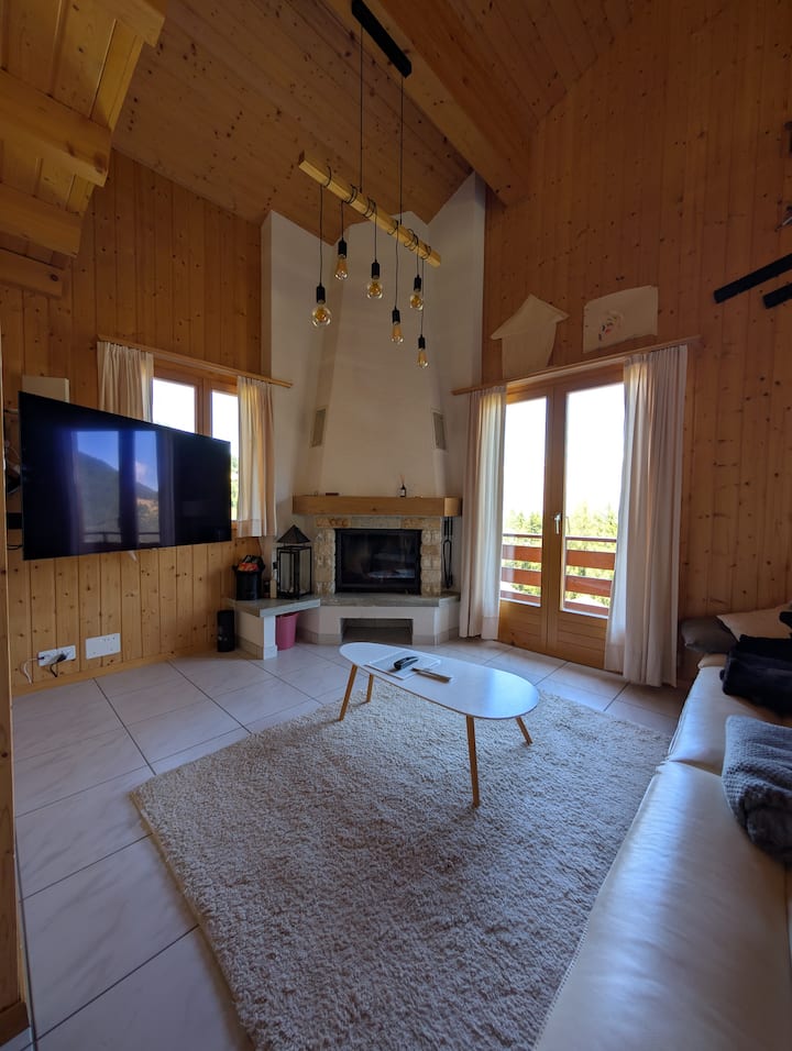 Grand Chalet Familial Et Convivial à La Tzoumaz - Schweiz