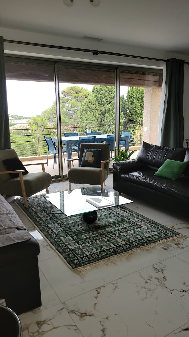 Villa Vue Mer Et Falaise 6 Pers - La Franqui