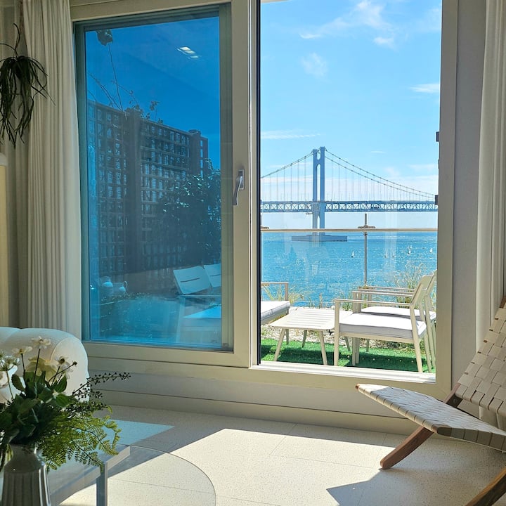 영업신고등록숙소#브릿지테라스#완벽한오션뷰#감성테라스#무료주차# 퀸침대3개 - Busan