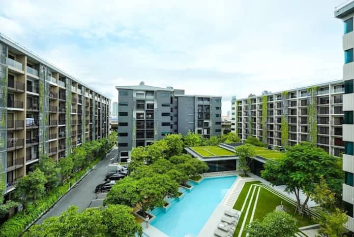 Blossomsathon公寓,35sqm一房onebedroom高速freewifi - Bangkok