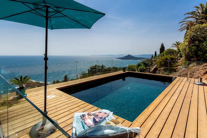 Villa Vue Mer 8 Pers Piscine Chauffée - Saint-Raphaël