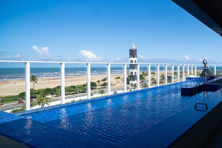 Studio Moderno Vista Mar & Rooftop Orla De Atalaia - Brasilien