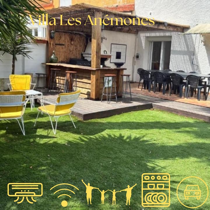 Villa Anémones-jardin Spacieux Et Cuisine D'été - Canet-en-Roussillon