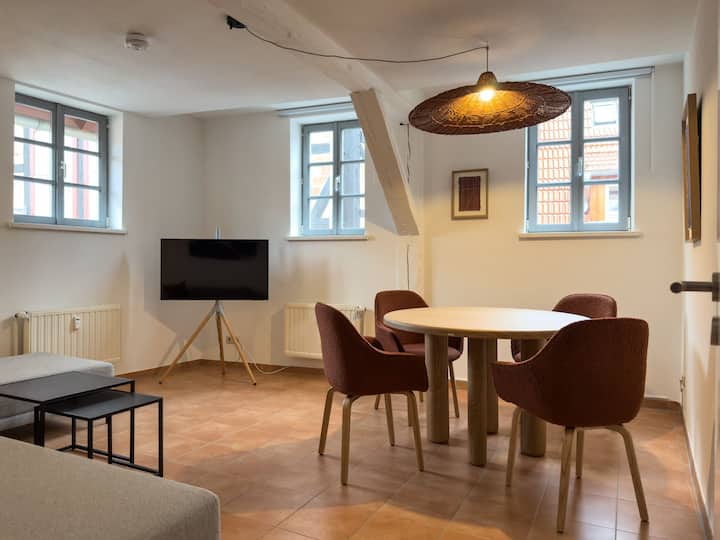 Ferienwohnung 52qm Bunter Hof Quedlinburg - Quedlinburg