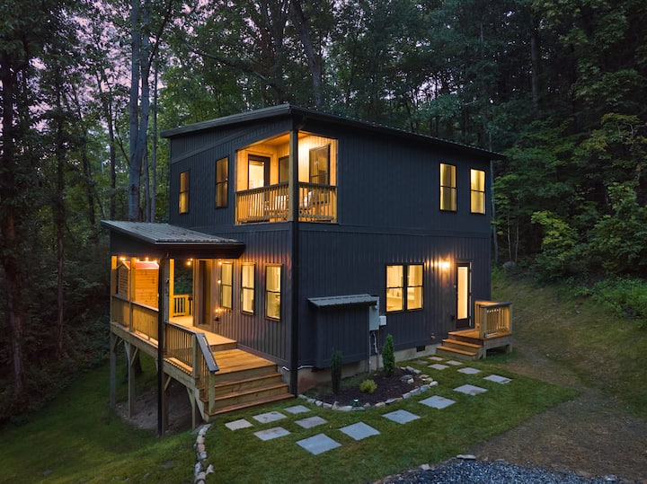5 Miles Dt Avl|hot Tub|sauna|lux - Asheville, NC