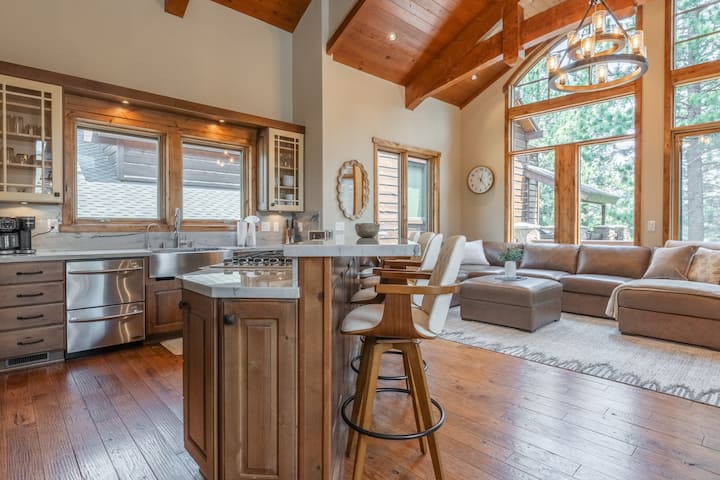 Fur Throws & Fireplace Glow | Luxe Lodge Life - Mammoth Mountain, CA