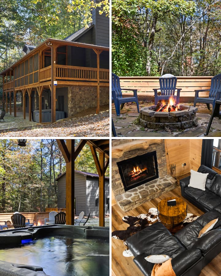 6br Cabin 10 Mins To Dwtn&hiking |Hottub, Firepit - Georgia, GA