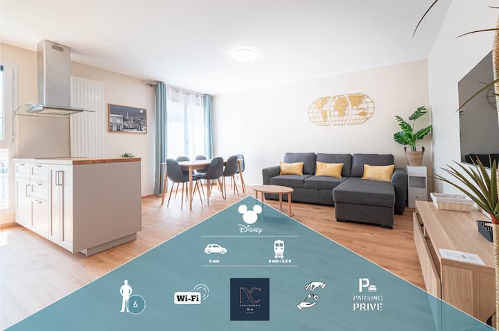 *Disneyland-paris* 6 Pers, Wifi, Parking Privée - Disneyland Paris