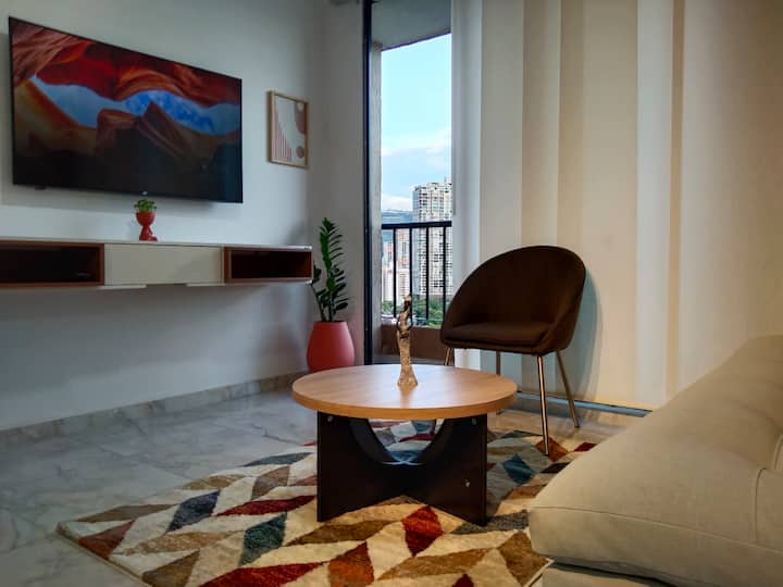 Apto Confortable Con Linda Vista, En Zona Clínica - Girón