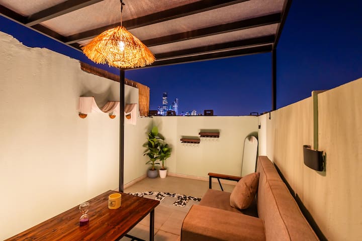Rooftop Apartment With Kafd View - Riyadh