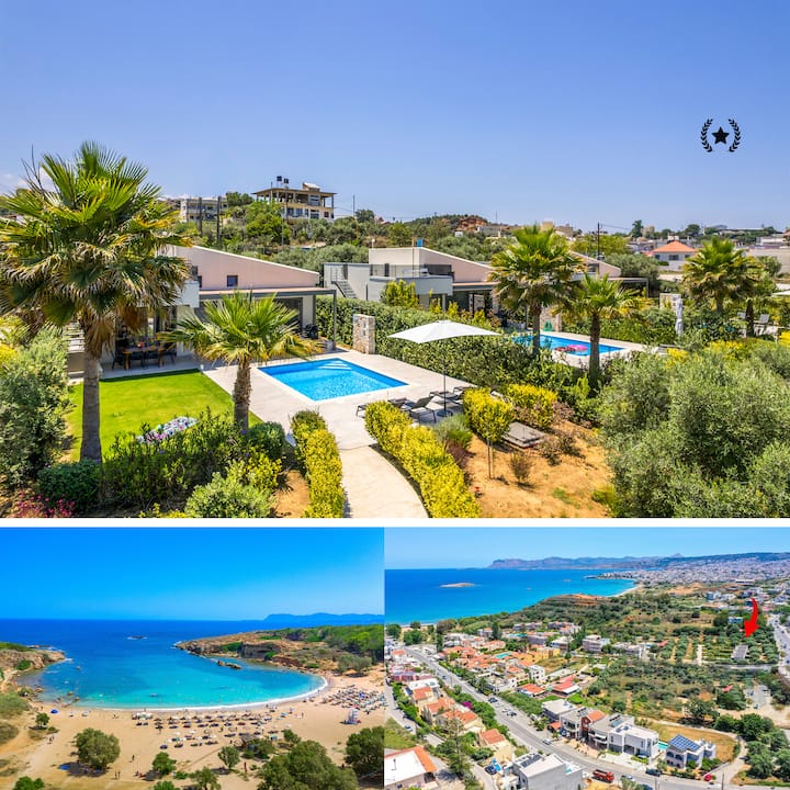 290m To Beach / 2 Private Villas / 2 Heated Pools - Ханья