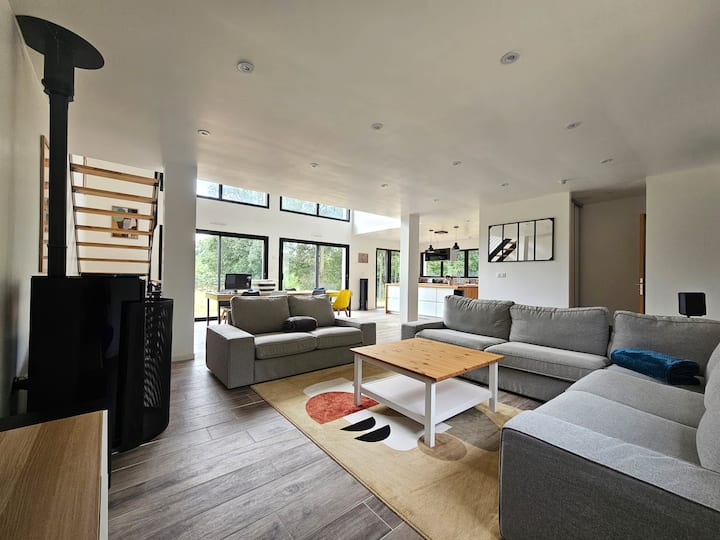 Les Quatre Baies In The Heart Of Nature For 8 - Lohéac