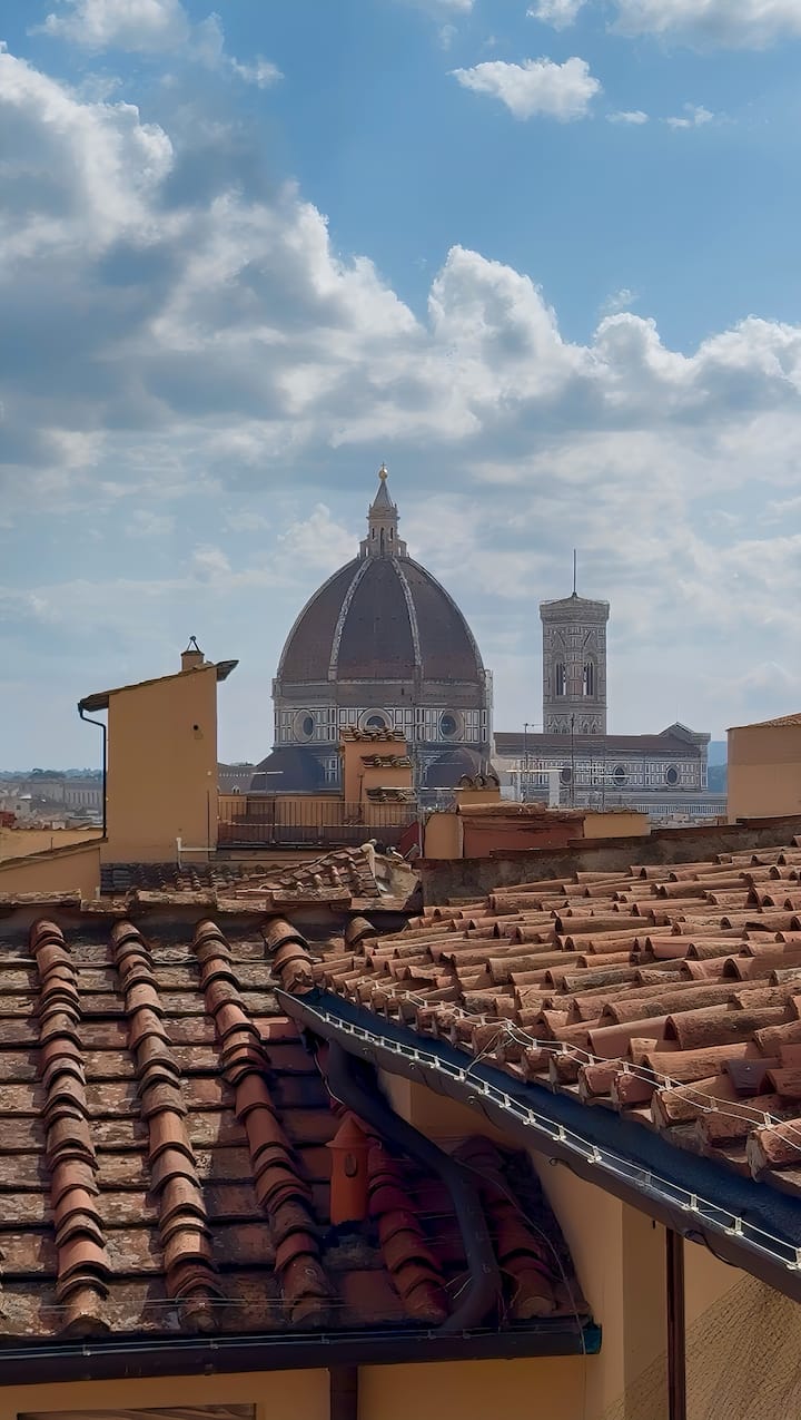 Four Seasons Penthouse Duomo View+garden & Parking - Florence