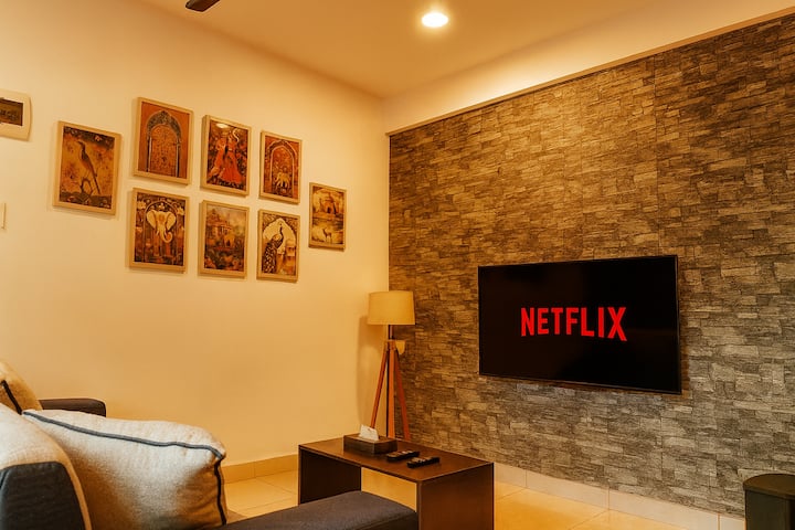 Ground Floor Garden View Stylish 1bhk Apartment - Goa