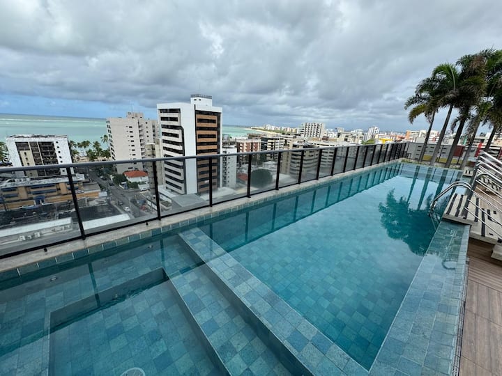 Loft Praia Ponta Verde Ed. Time - Maceió