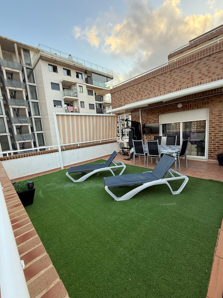 Piso Con Gran Terraza Y Piscina - Oropesa del Mar