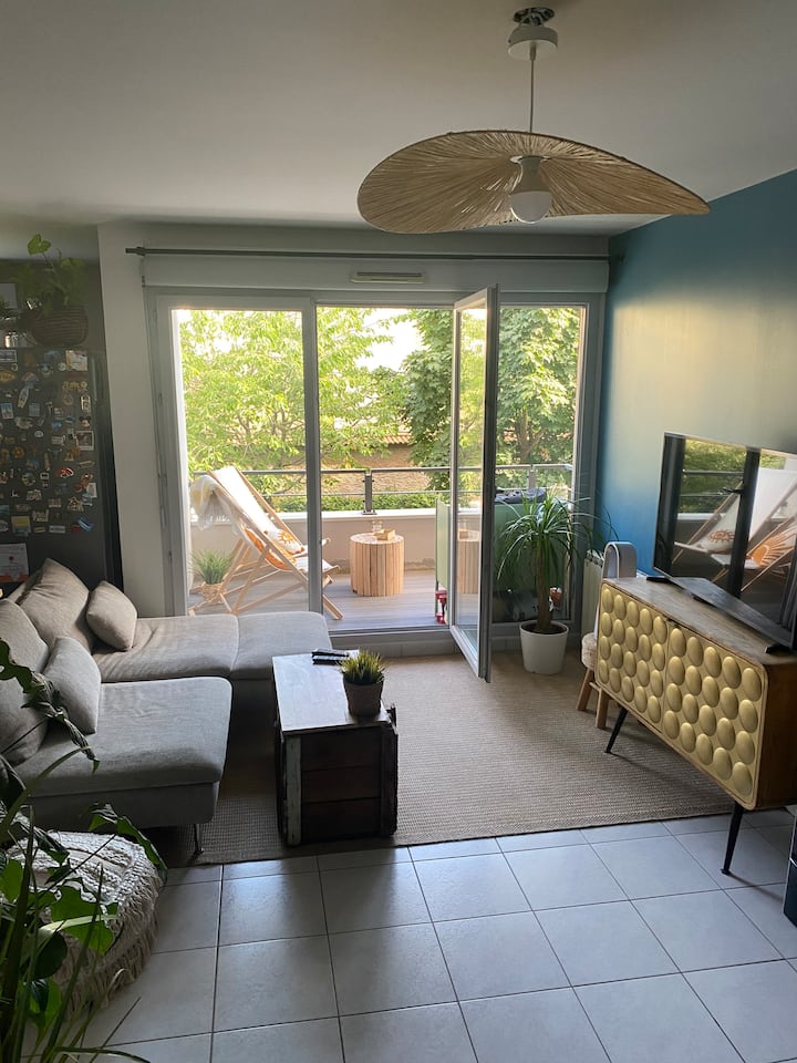 Le Cocon Lyonnais - Centre Ville & Terrasse - Villeurbanne