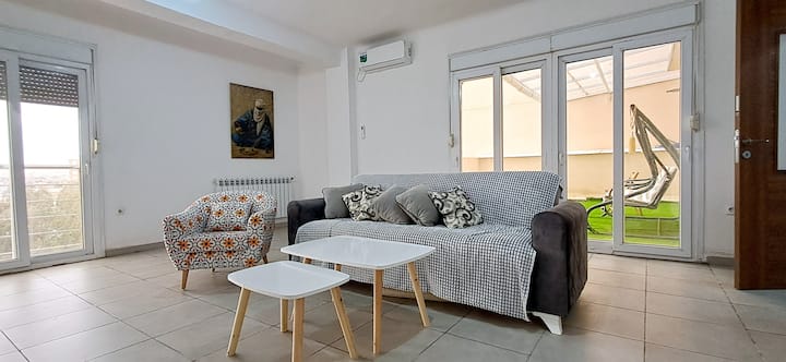 140m²3br Apt Terrace & City View - Oran